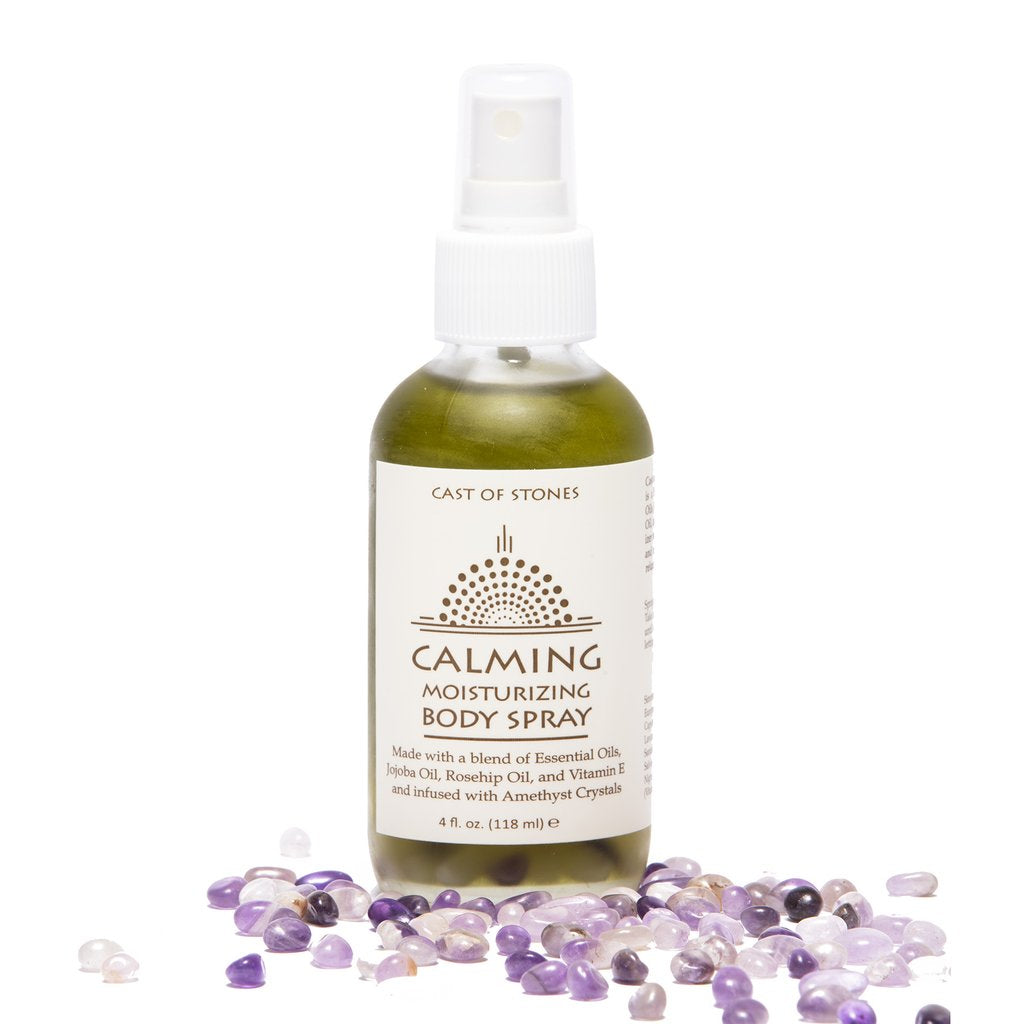 Calming Moisturizing Body Spray w/ Amethyst Crystals : Raven Rose